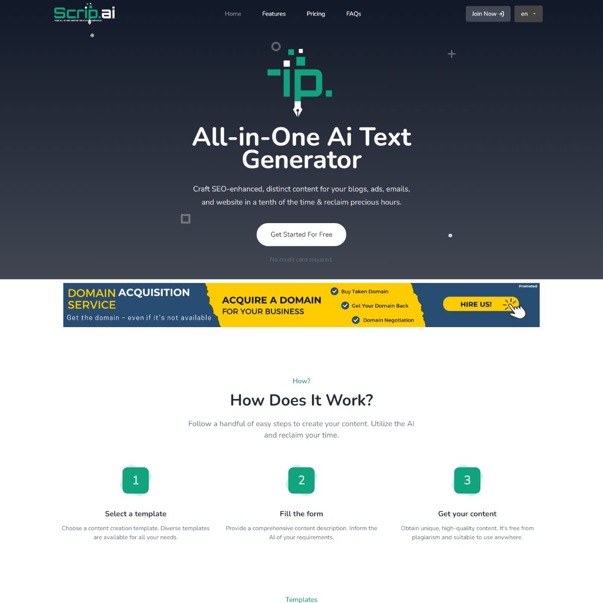 Scrip.ai - Ai Tool Details & Features