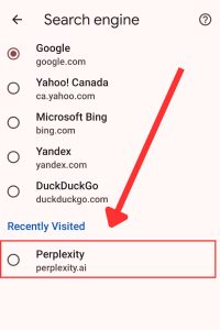 How to make Perplexity AI the default search engine in Chrome