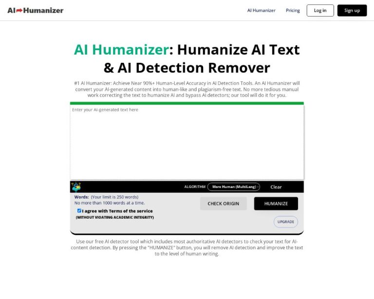 AI Humanizer - Ai Tool Details & Features
