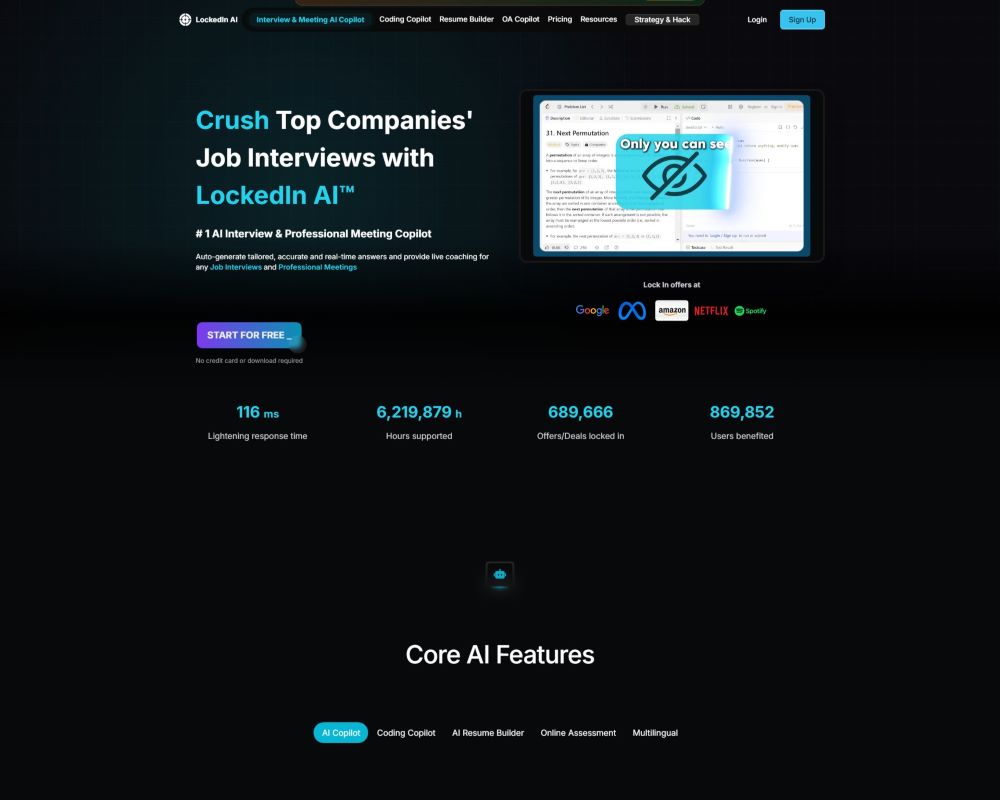 LockedIn AI - Ai Tool Details & Features