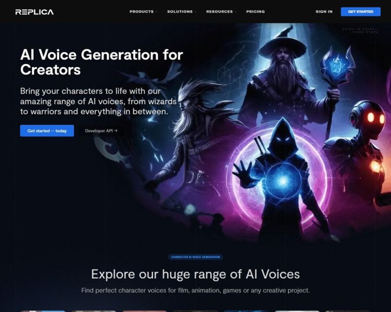 Replica Studios - Ai Tool Details & Features