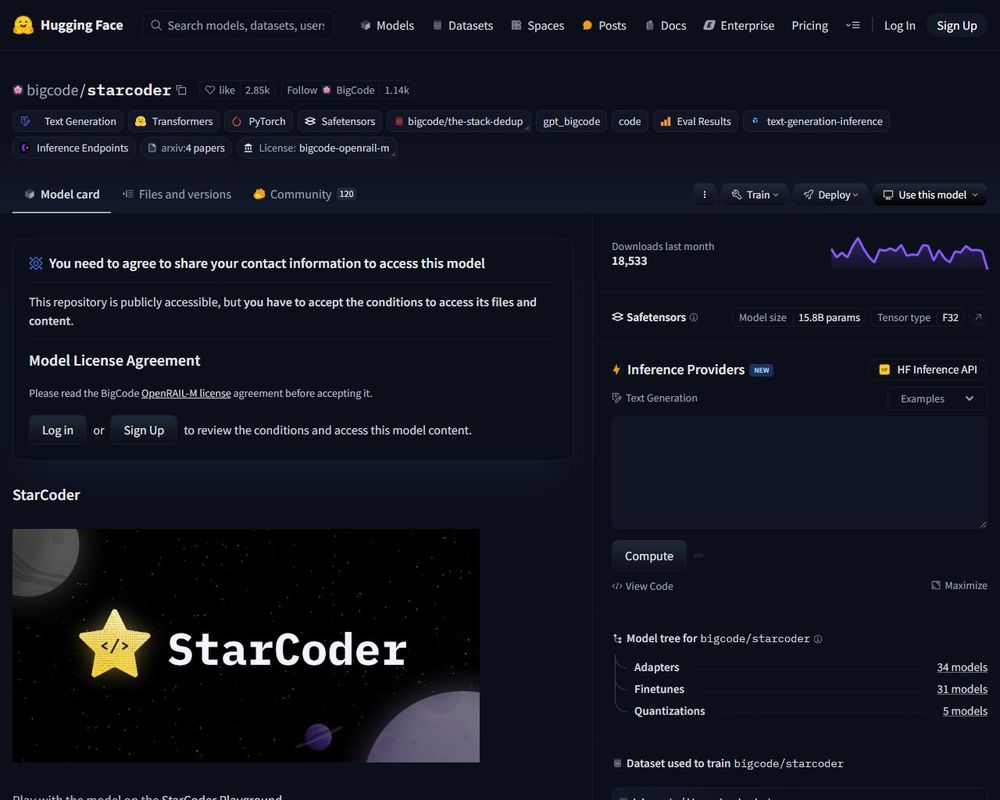 StarCoder - Ai Tool Details & Features