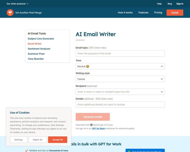 Friday Email - Ai Tool Details & Features
