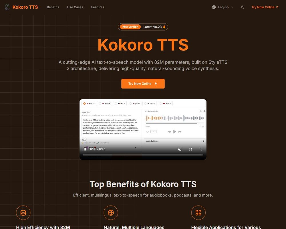 Kokoro TTS - Ai Tool Details & Features