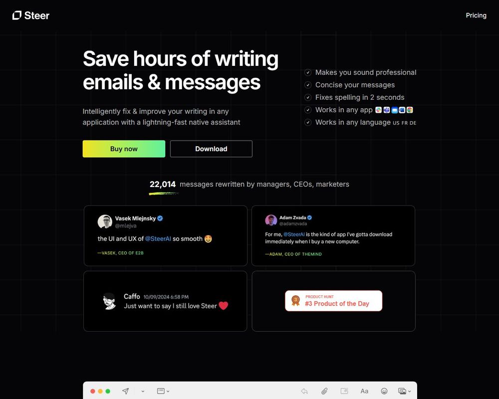 Steer - Ai Tool Details & Features