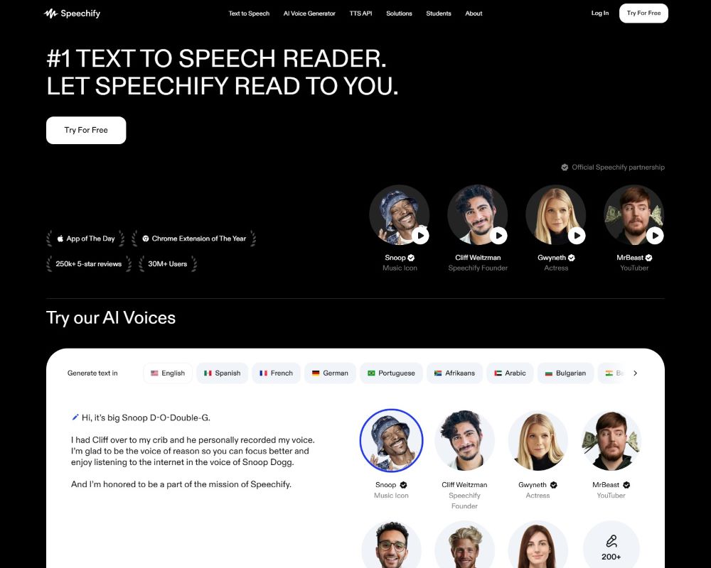 Speechify - Ai Tool Details & Features