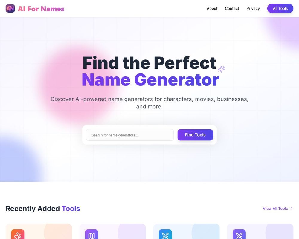 AI For Names - Ai Tool Details & Features