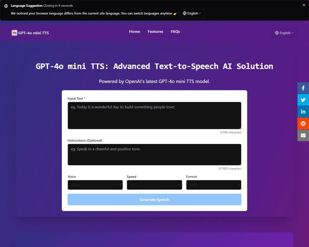 SamTTS - Ai Tool Details & Features