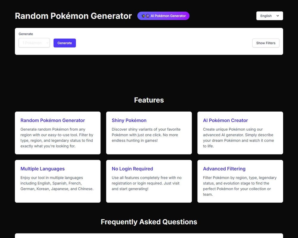 AI Pokemon Generator - Ai Tool Details & Features