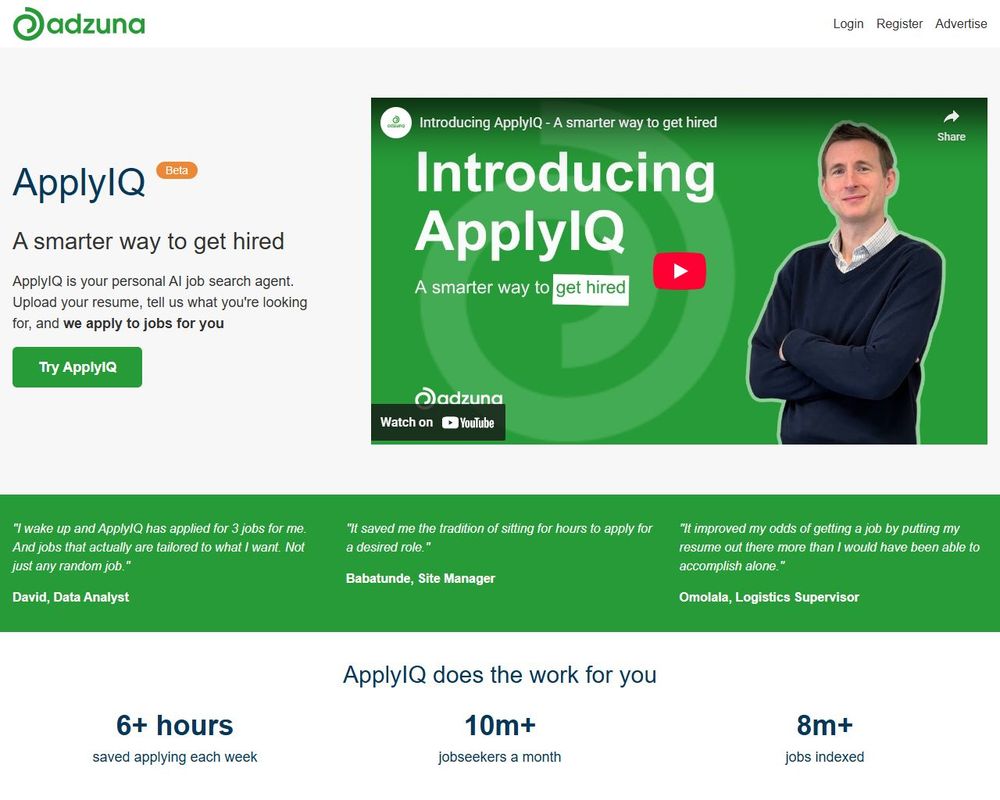 Adzuna ApplyIQ - Ai Tool Details & Features