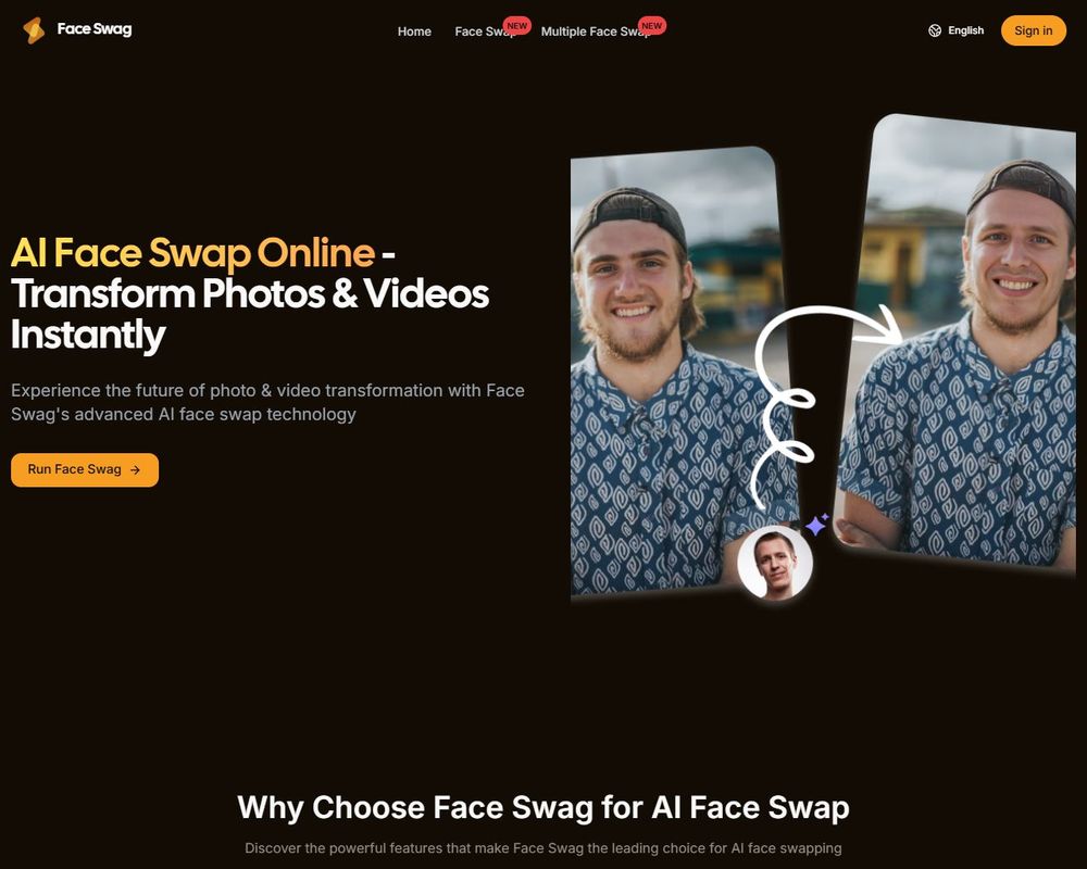 FaceSwag - Ai Tool Details & Features