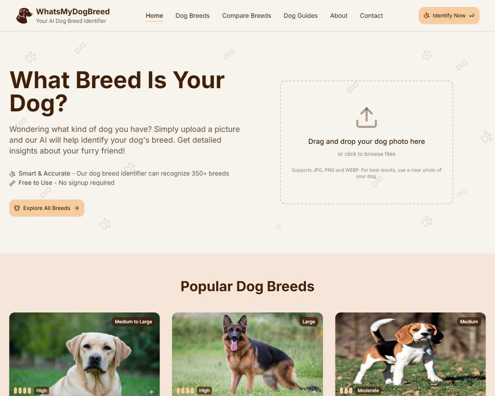 What's My Dog Breed - Ai Tool Details & Features