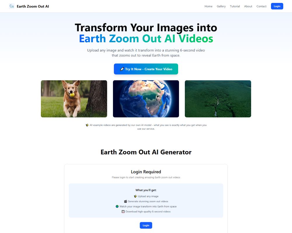 Earth Zoom Out AI - Ai Tool Details & Features