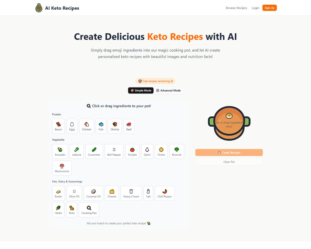 AI Keto Recipes - Ai Tool Details & Features