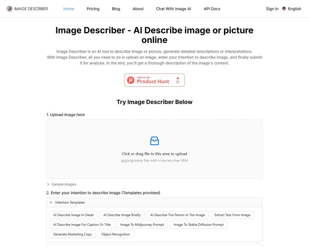 AI Image Describer - Ai Tool Details & Features