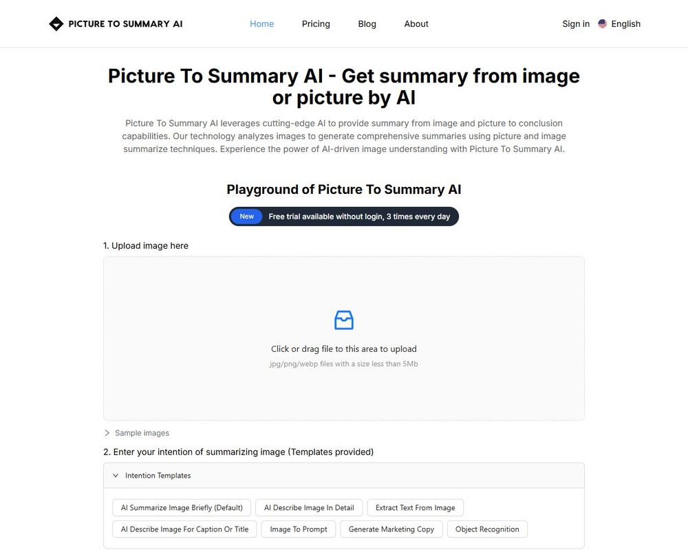 PictureToSummaryAI.online - Ai Tool Details & Features
