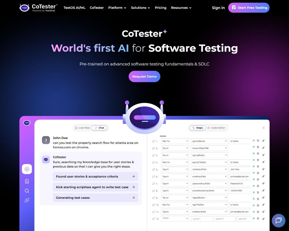 CoTester - Ai Tool Details & Features