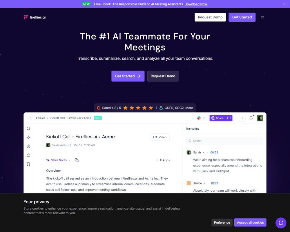 Fireflies.ai - Ai Tool Details & Features