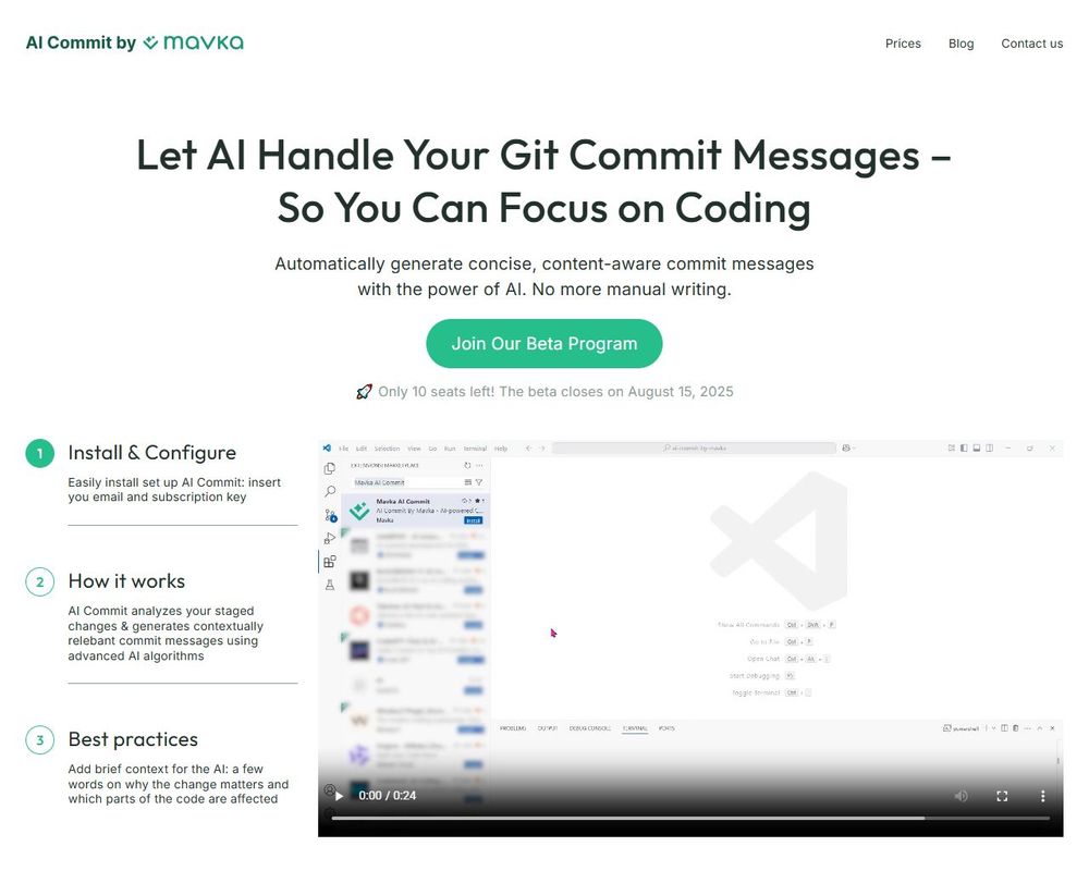 Mavka AI Commit - Ai Tool Details & Features