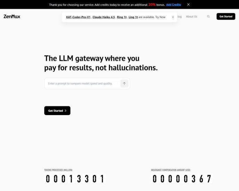 ZenMux - Ai Tool Details & Features