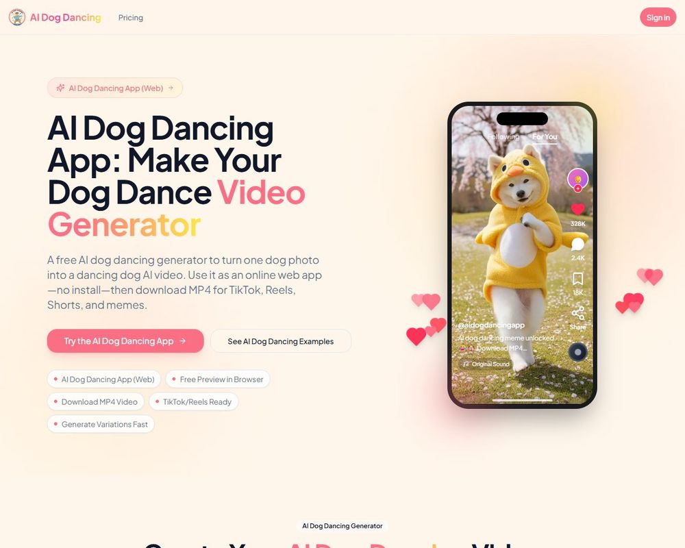 AIDogDancing.app - Ai Tool Details & Features